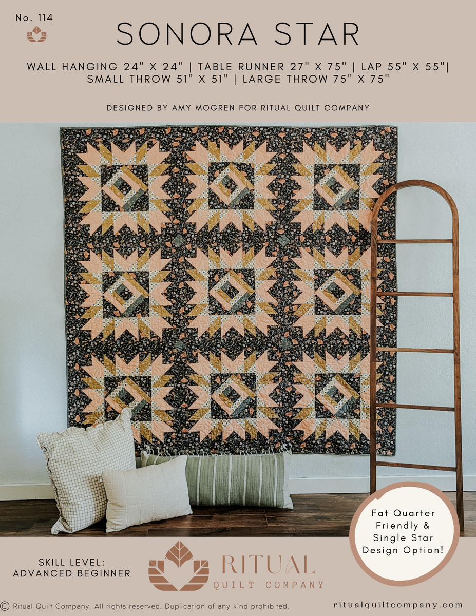 Sonora Star Quilt - PDF Pattern – ritualquiltcompany