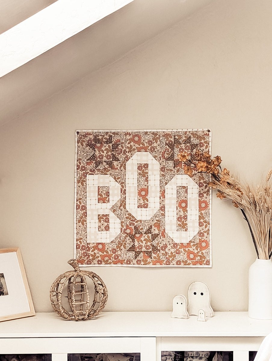 BOO Mini Quilt - PDF Pattern – ritualquiltcompany