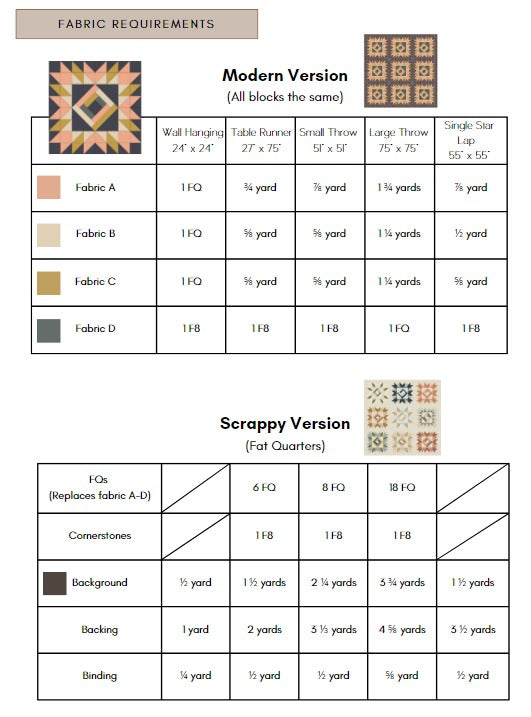 Sonora Star Quilt - PDF Pattern – ritualquiltcompany